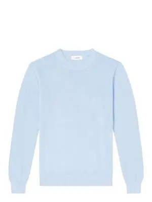 LARDINI Cotton Crewneck Sweater - Blue