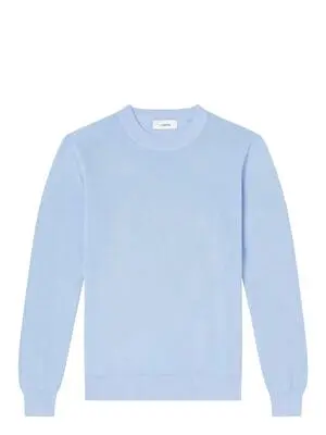 LARDINI Cotton Crewneck Sweater Light Blue