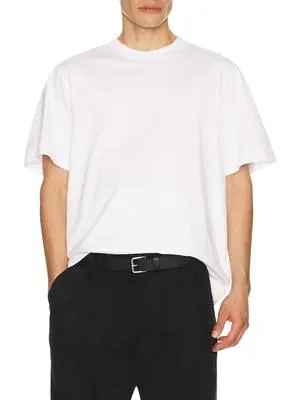 AGOLDE Asha Mock Neck Tee - White