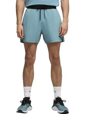 PUMA Pwrmode Training 5" Woven Shorts - Blue