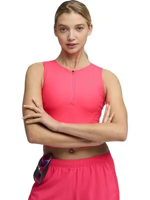 PUMA Lightstride Cropped Running Tank Top - Pink