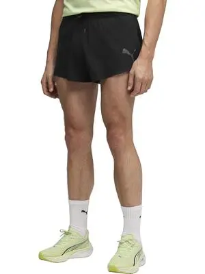 PUMA Lightspeed ULTRAWEAVE 2" Lightweight Running Split Shorts Black