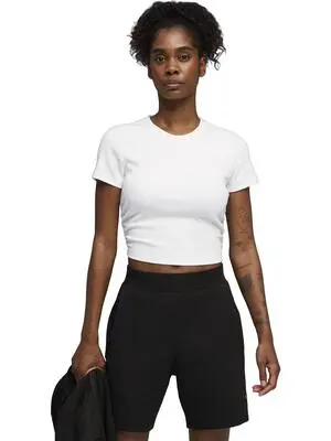 PUMA Cloudspun Ultra Soft Ribbed Crop T-shirt - White