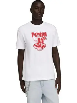 PUMA House Of Graphics Relaxed Breakfast T-shirt - White