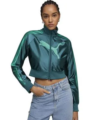 PUMA Future..archive T7 Cropped Track Jacket - Green