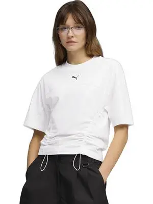 PUMA Dare To Fitted Waist T-shirt - White