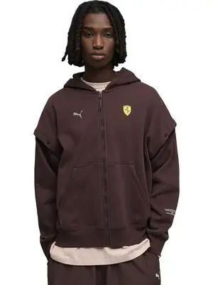PUMA Scuderia Ferrari Premium Oversized Hoodie - Brown