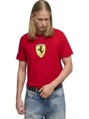 PUMA Scuderia Ferrari Colored Shield T-shirt - Red