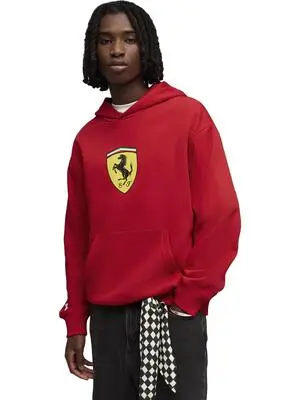 PUMA Scuderia Ferrari Shield Hoodie - Red