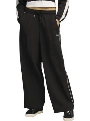 PUMA T7 Relaxed Track Pants - Black