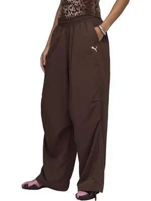 PUMA T7 Relaxed Track Pants - Brown