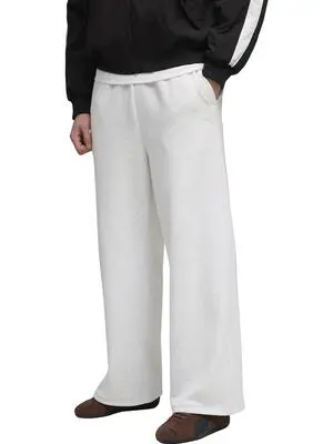 PUMA Wardrobe Essentials Wide Leg Sweatpants - White