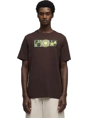 PUMA Sunset Drive Graphic T-shirt - Brown