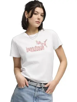 PUMA Sketched Florals T-shirt - White