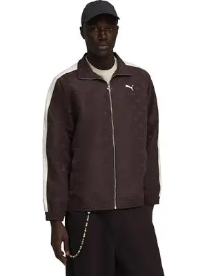 PUMA T7 Jacquard Track Jacket - Brown