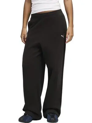PUMA Oversized French Terry Sweatpants Black