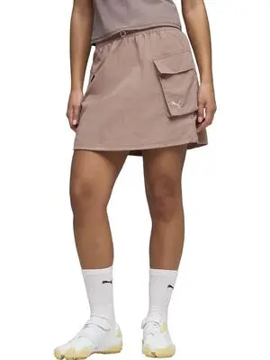 PUMA Wardrobe Essentials Cargo Skirt Beige