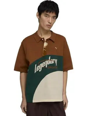 PUMA .now Polo Shirt Brown