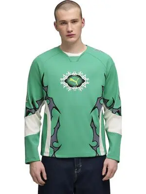PUMA Tech-x Long Sleeve Waffle Shirt - Green