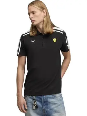 PUMA Scuderia Ferrari T7 Polo Shirt - Black