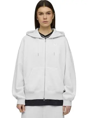 PUMA Essentials Zip-up Fleece Hoodie - White