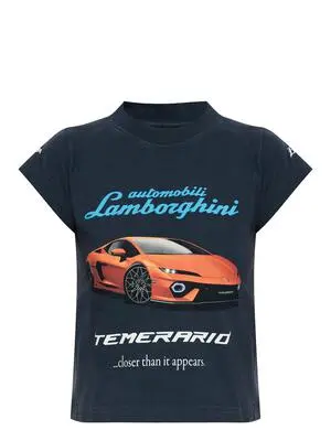 Balenciaga Automobili Lamborghini Shrunk T-shirt - Black