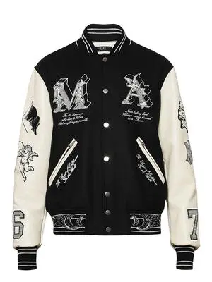 Amiri Ma Angel Varsity Jacket - Black
