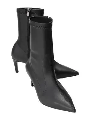 PROLOGUE SHOES Rossano Stiletto Heel Boots - Black