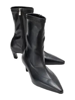 PROLOGUE SHOES Alora Kitten Heel Boot Black