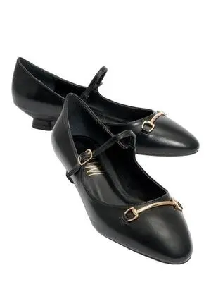 PROLOGUE SHOES Ojen Low Heel Shoe - Black
