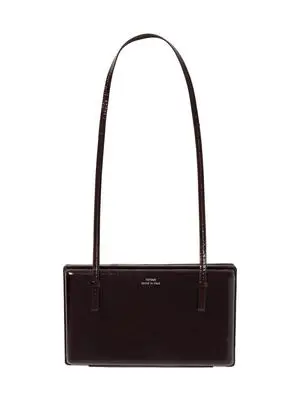 TOTEME Cocktail Naplack Patent-leather Shoulder Bag - Brown