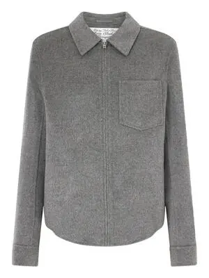 Acne Studios Oble Wool And Cashmere-blend Felt Jacket - Gray
