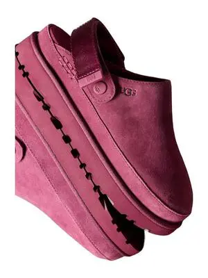 UGG Goldenstar Suede Clogs - Burnt Magenta