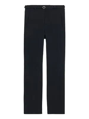 3.1 Phillip Lim Belted Flared Crepe Pants - Black