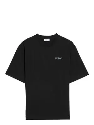Off-White Printed Cottonjersey Tshirt - Black