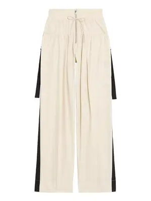 3.1 Phillip Lim Canvas-trimmed Cotton-blend Wide-leg Pants - Ecru
