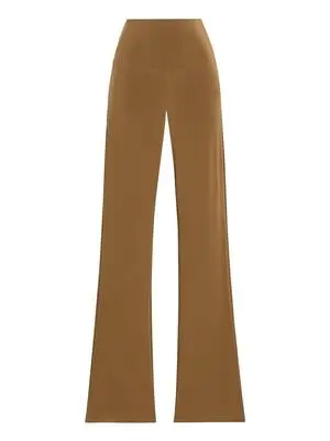 Norma Kamali Stretch-jersey Bootcut Pants - Light Brown