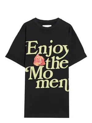 3.1 Phillip Lim Printed Cotton-Jersey T-Shirt Black