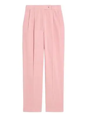 LE17SEPTEMBRE Cotton-corduroy Straight-leg Pants - Baby Pink