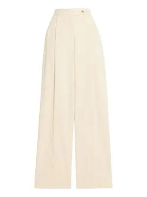 LE17SEPTEMBRE Cotton-corduroy Straight-leg Pants - Ivory