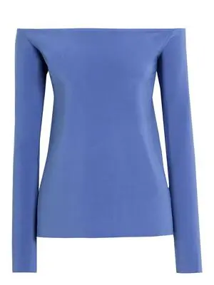 Norma Kamali Off-the-shoulder Stretch-jersey Top - Blue