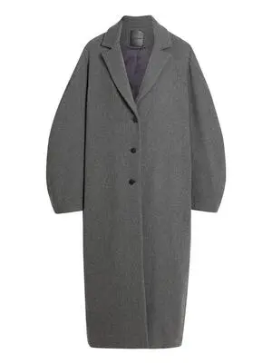 LE17SEPTEMBRE Wool-blend Twill Coat - Anthracite