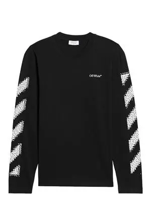 Off-White Printed Cottonjersey Tshirt - Black