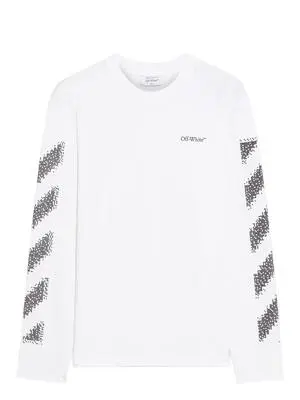 Off-White Printed Cottonjersey Tshirt - White