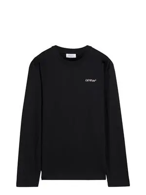 Off-White Printed Cotton-jersey T-shirt - Black