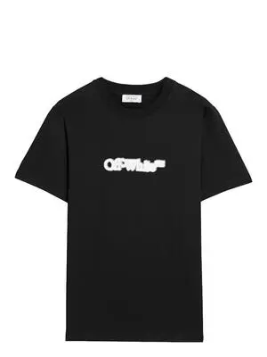 Off-White Printed Cottonjersey Tshirt Black