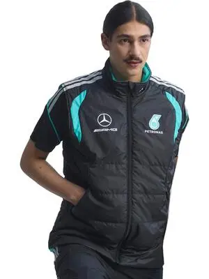 Adidas Mercedes-amg Petronas Formula 1 Team Mechanics Vest - Black / Grey Two