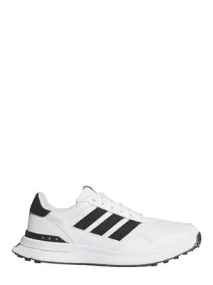 Adidas Leather Spikeless Golf Shoes - Cloud White / Core Black / Cloud White