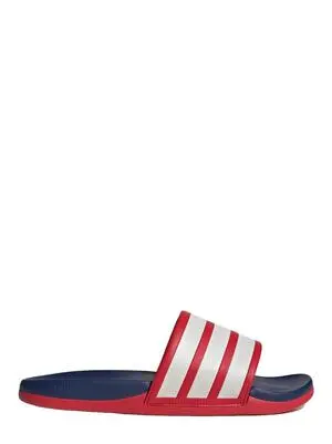 Adidas Adilette Comfort 2.0 Slides - Better Scarlet / Crystal White / Dark Blue