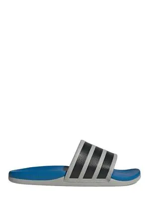 Adidas Adilette Comfort 2.0 Slides - Grey Two / Core Black / Ray Blue